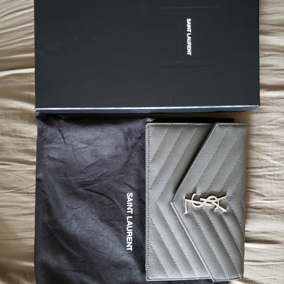 Bags | Ysl Saint Laurent Monogram Chain Wallet | Poshmark